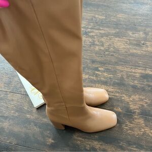 Steve Madden | Shoes | Steve Madden Lizah Square Toe Knee Boots Nwot ...